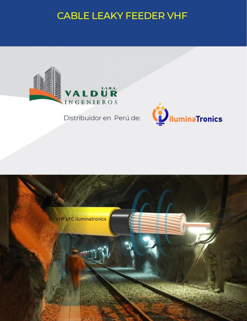CABLE LEAKY FEEDER, VHF, MARCA ILUMINATRONICS – Valdur Ingenieros